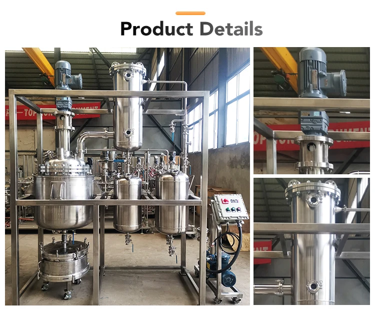 100l Crystallization Reactor Continous Stirred Tank Reactor ...