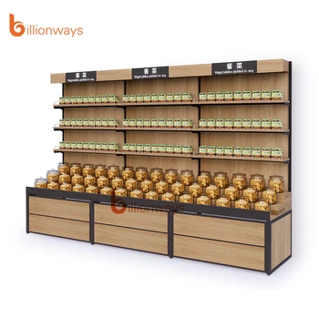 Supermarket Vegetables Pickles Food Display Racks Display Shelves ...