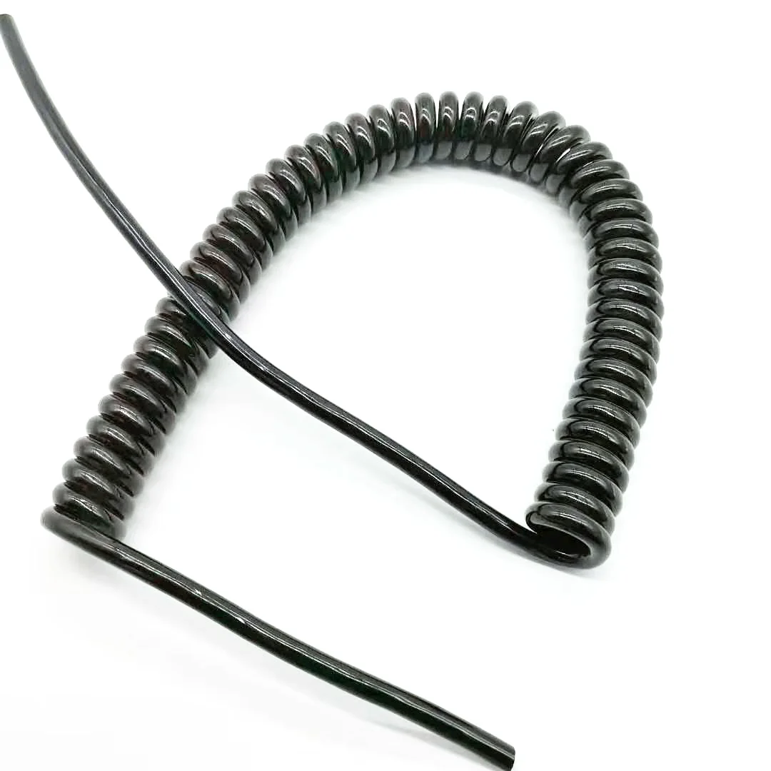 Spiral Coiled Ethernet Cable Cable Spiral ,PU 8*1.5 Spiral Cable,Power ...