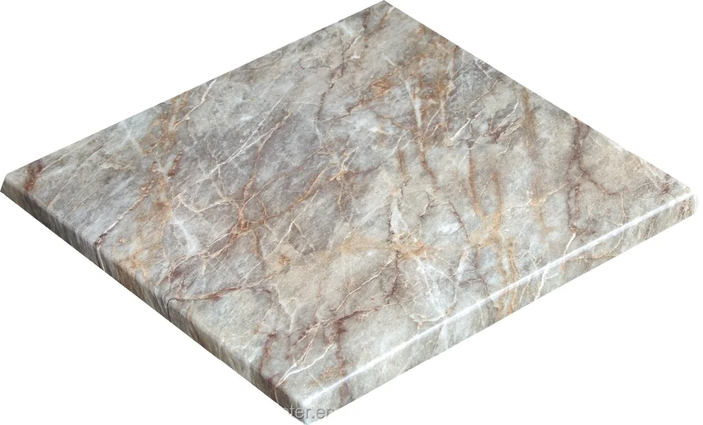 Factory Direct Custom Laminate Table Tops Solid Wood Grain Square Table ...