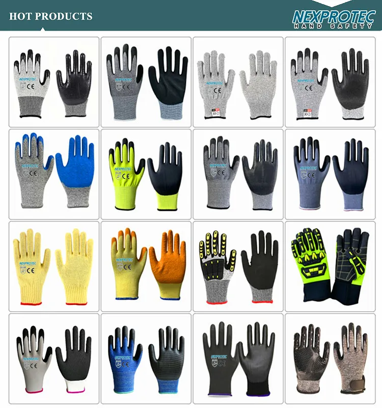 High Performance Tpr Anti Impact Oilfield Mechanic Gloves For Mining ...