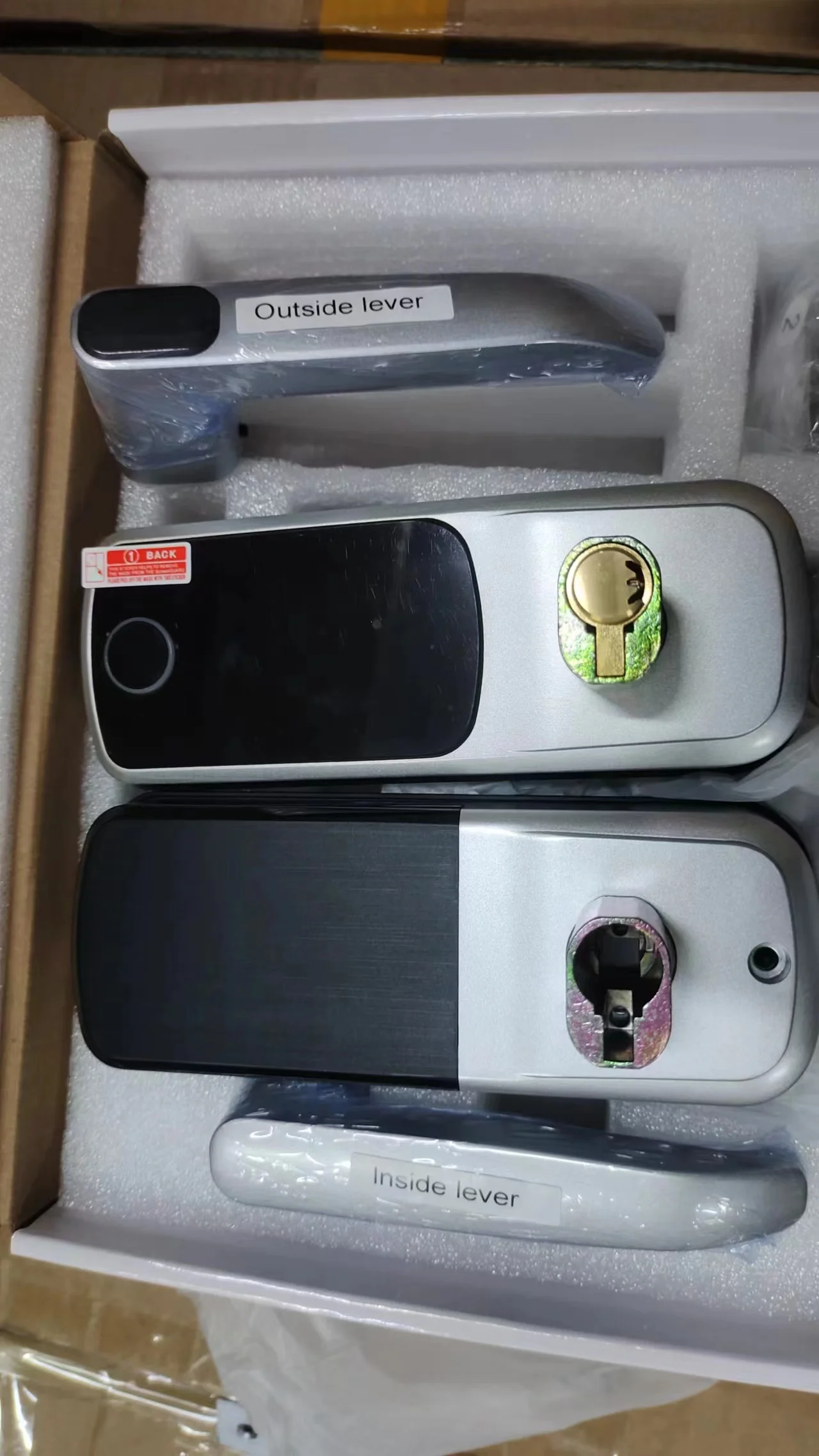 B04 and Handle Lock Smart Door Lock Single Latch Digital Lock Ttlock ...