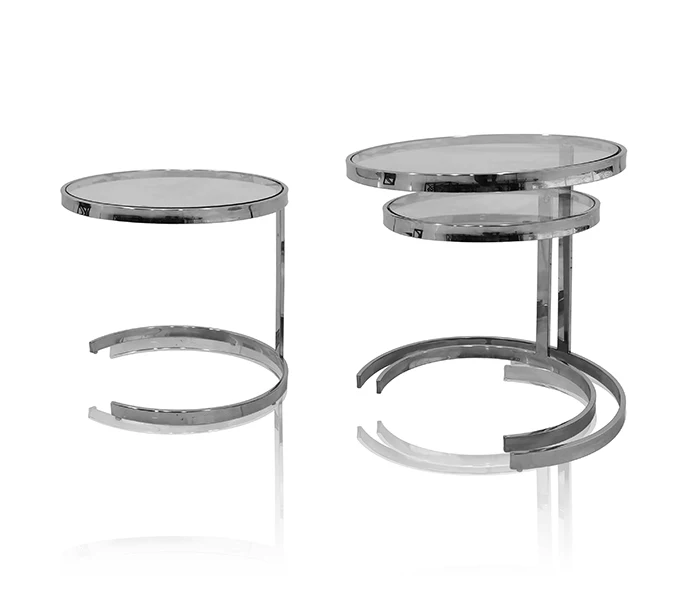 Stainless Steel Side Table Set - Buy Modern End Table,Metal Side Table ...