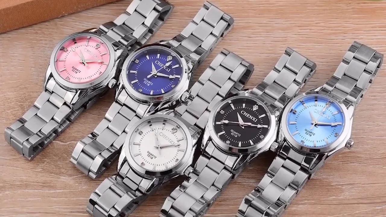 Chenxi 021b Jam Tangan Quartz Jepang Pasangan Harga Rendah Gaya Terkenal Jam Band Stainless ...