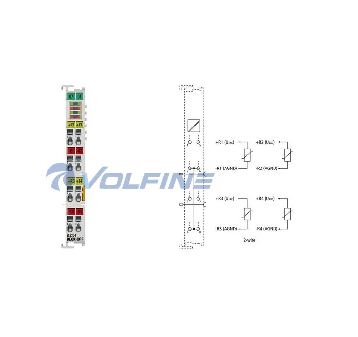 Original New Beckhoff Ethercat Terminal 4-channel Analog Input Temperature Rtd (pt100) 16 Bit ...