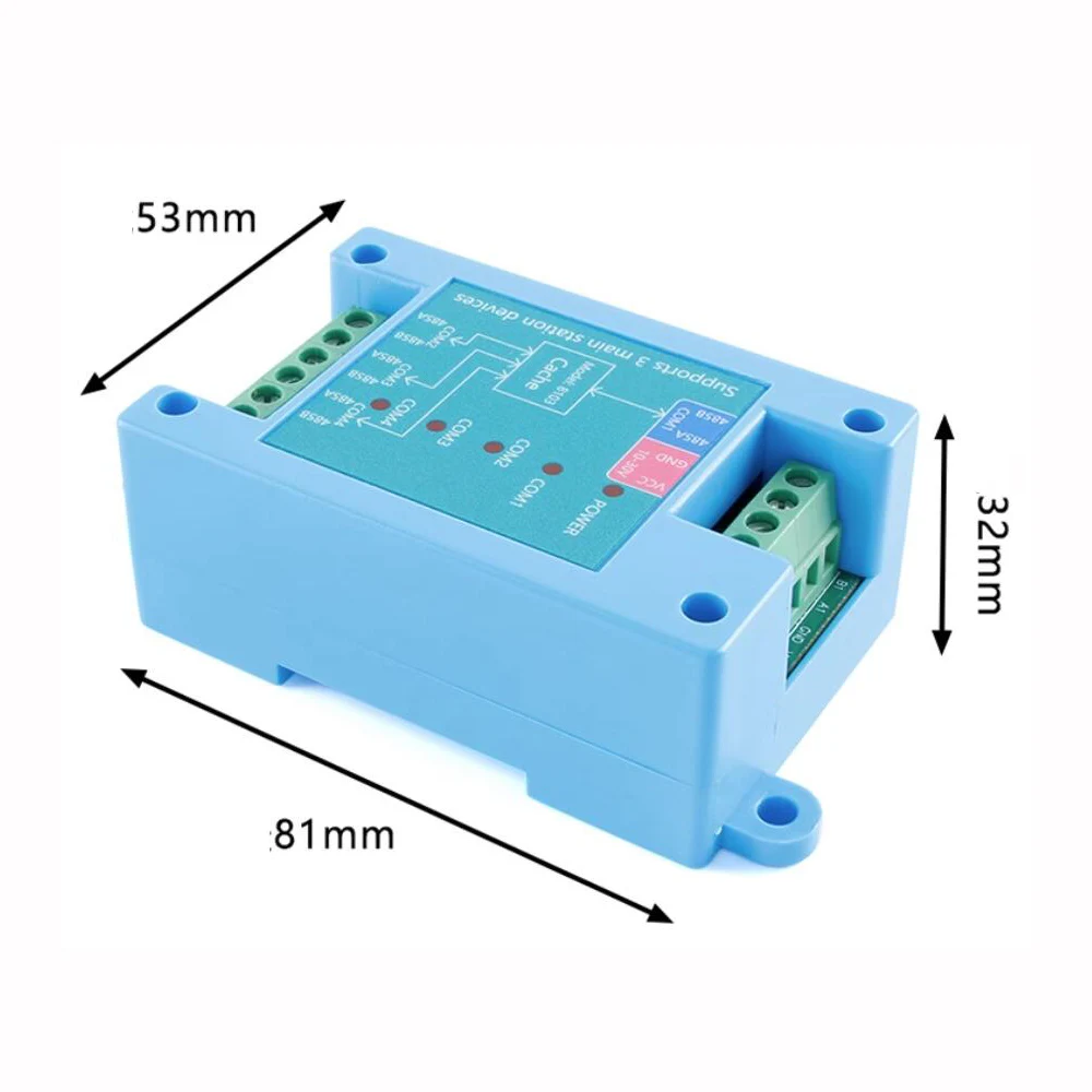 Taidacent 3 Master 1 Slave RS485 Data Converter Modbus RTU