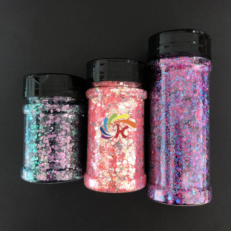 Bulk 3oz Glitter In Shaker Bottles Glitter Shaker Color Shifting Chunky ...