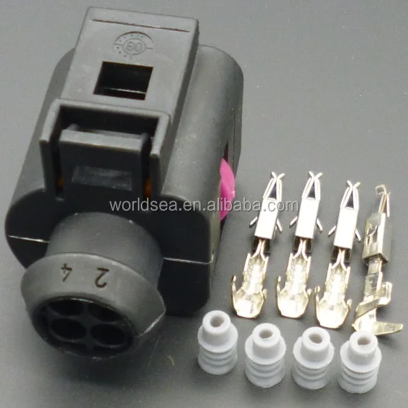 4pin For Vw Audi 1.5mm Water Temperature Sensor Plug 4b0973712 Auto ...