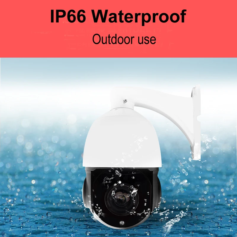 8MP 4K PTZ Camera with 20x Optical Zoom, Waterproof Design, Night ...