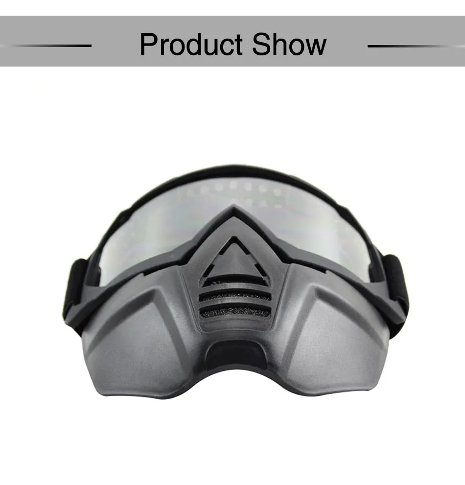 Full Face Racing Mask Colorful Mask Goggles MX Google Motorcycle Mask ...