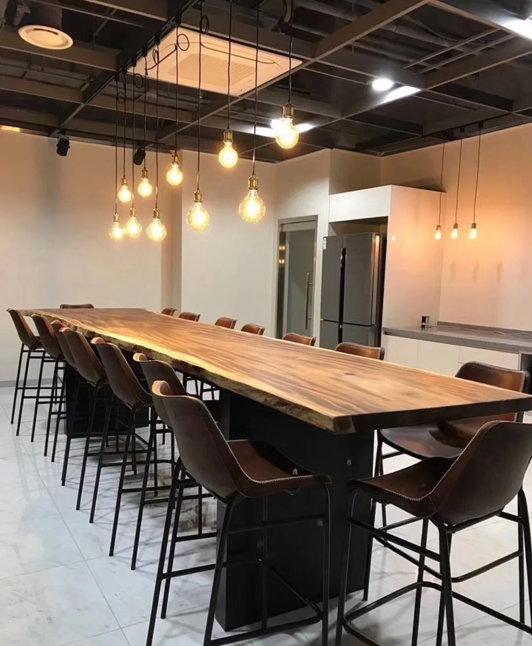 South America Walnut Natural Shape Table Top Live Edge Wood Slab