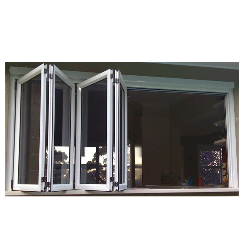 Volledig Open Glazen Venster Panoramisch Aluminium Vouwen Venster ...