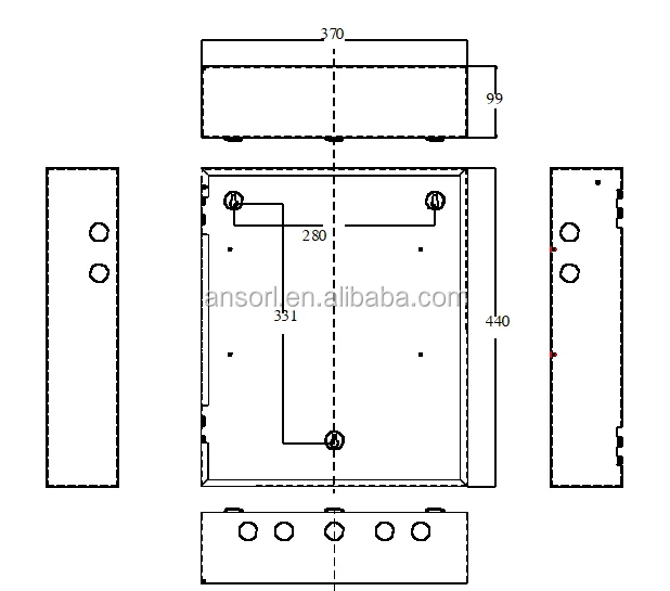 16 Zone Conventional Fire Alarm Control Panel by ANSORL