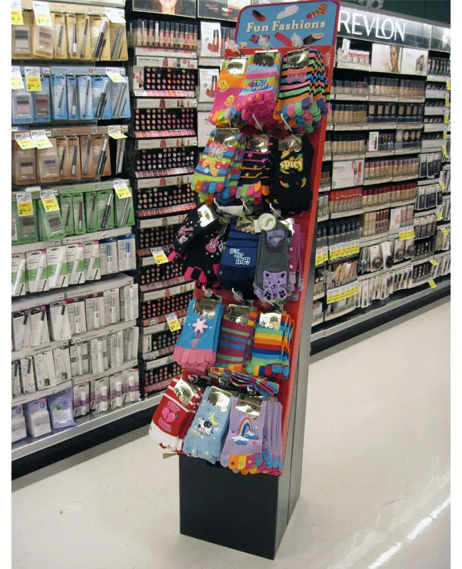 Cardboard Hanging Display Rack Stand Pdq Carton Display With Hooks ...