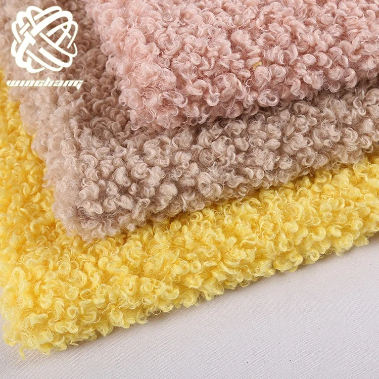 China Manufacturer Wholesale Curly Imitation Fur Faux Sheep Fur 100% ...