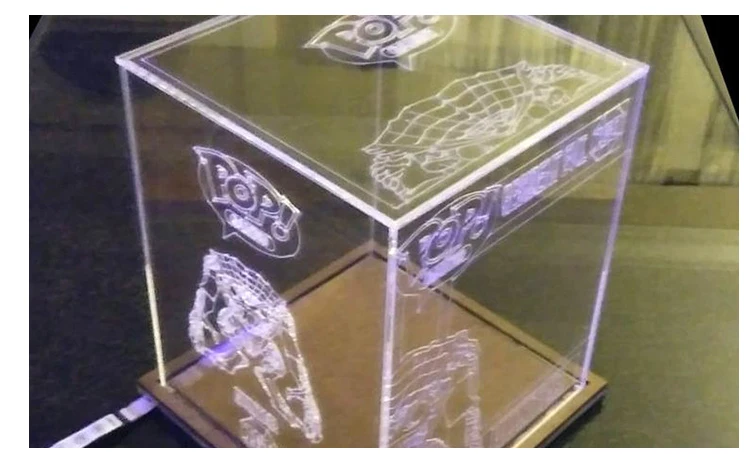 Custom Acrylic LED Light Box - Protection & Display Stand