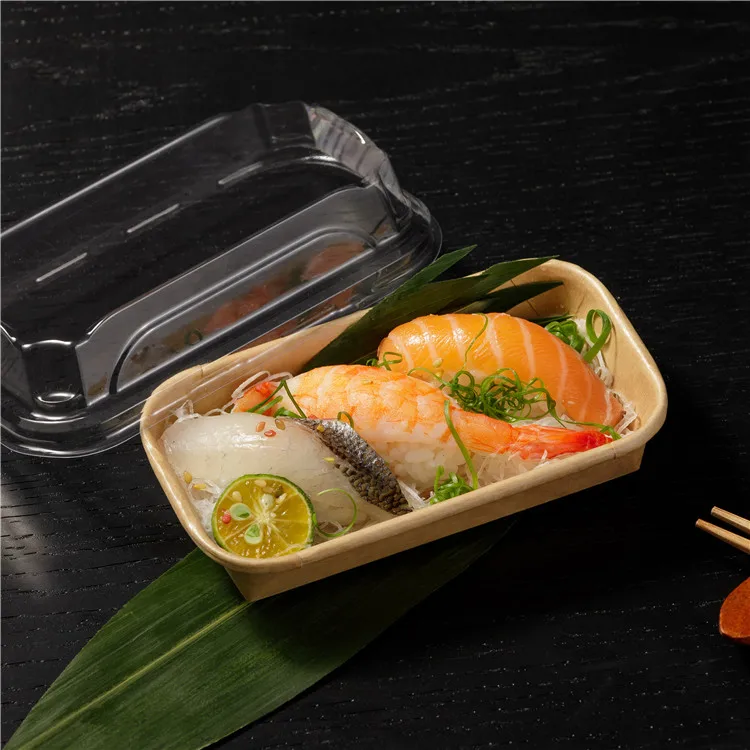 SM7-1100 Eco Sushi Container - Sustainable Kraft Paper Box