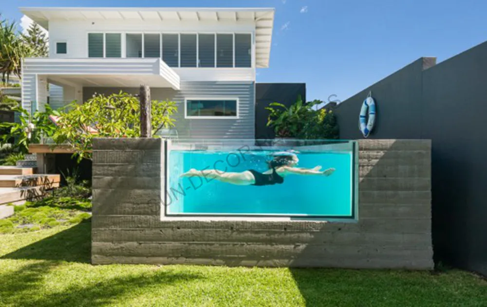 Custom Acrylic Swimming Pool Panels - Clear, Various Thicknesses for ...