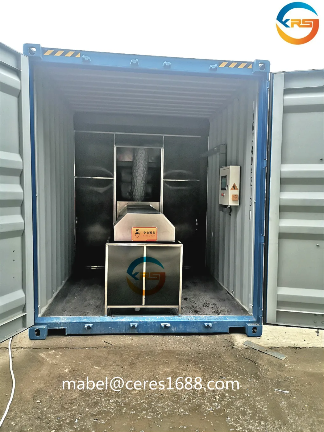 Containerized Mobile Human Crematorium Machine Incinerator