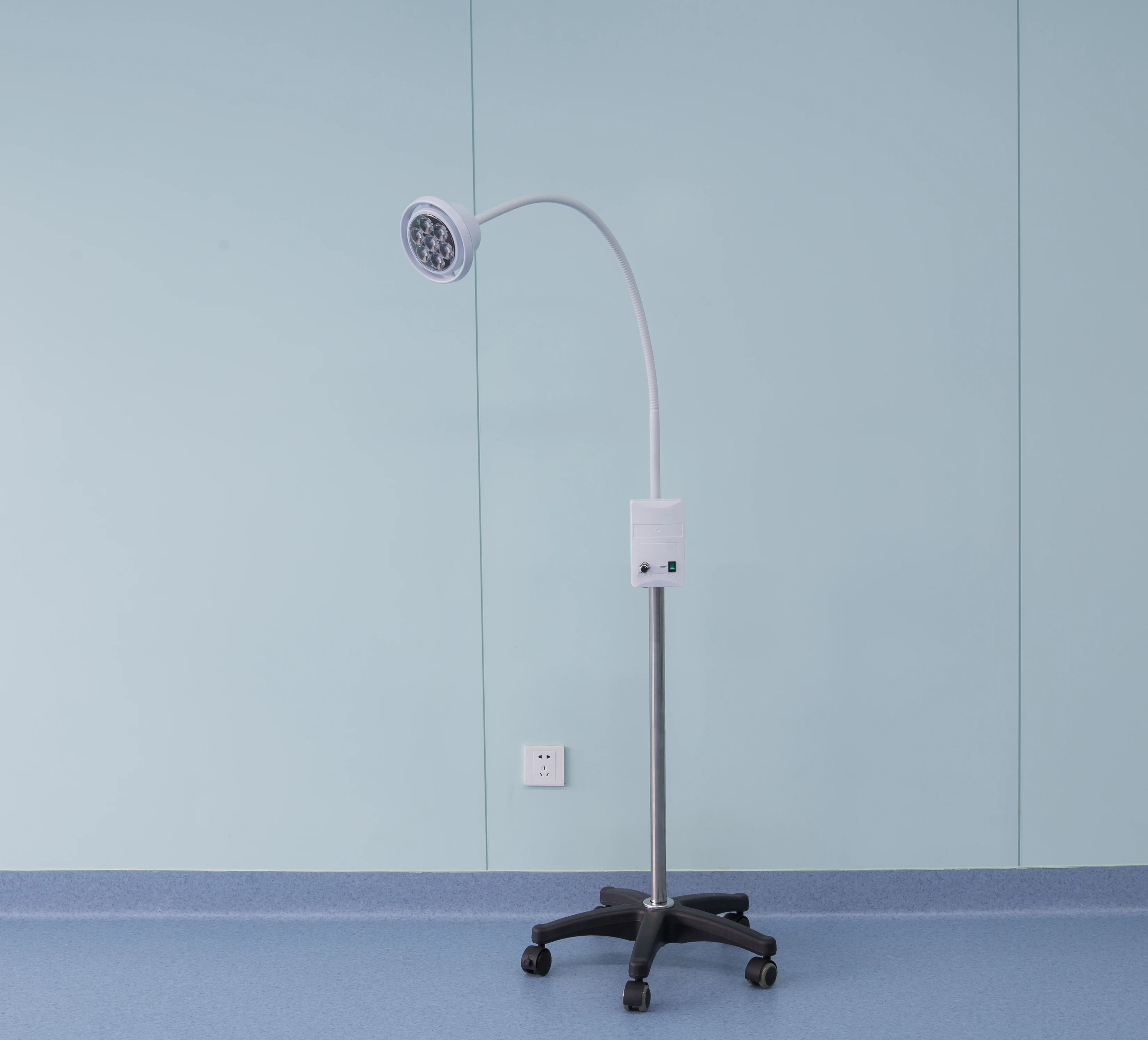 Hospital Medical Gooseneck Portable Medical Examination Lamp Led Examination Lamp Floor Stand ...