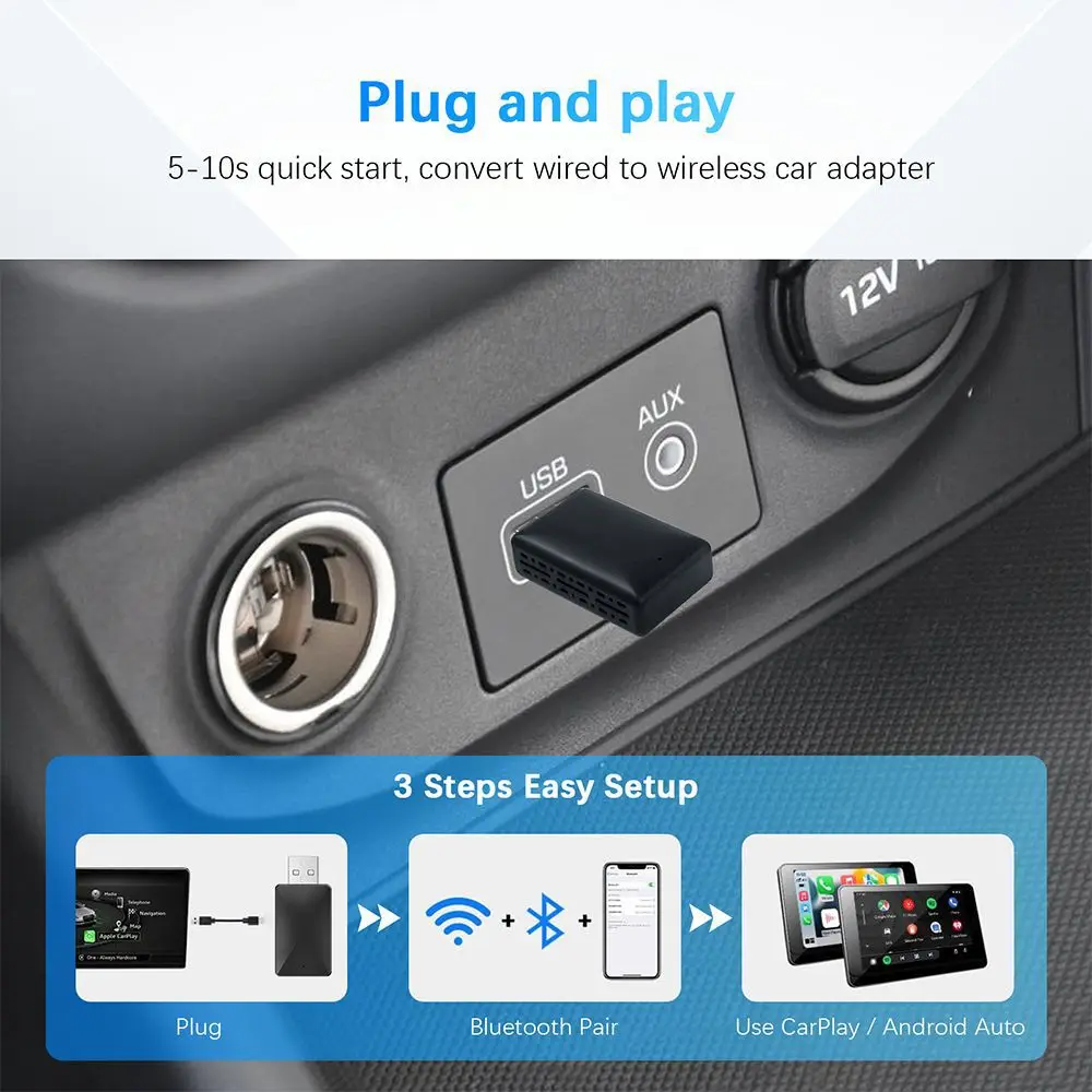 OEM CarPlay Adapter Wireless Carplay Adapter Wired to Wireless Adapter ...
