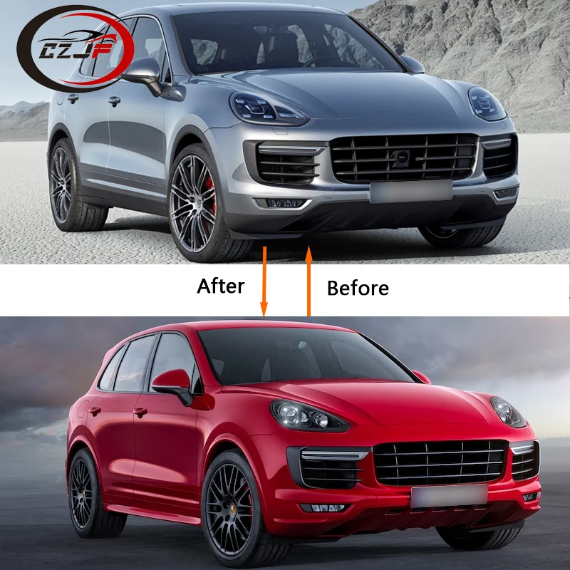 CZJF Front Bumper Assy Body Kits for Porsche Cayenne 2015-2017 Upgrade ...