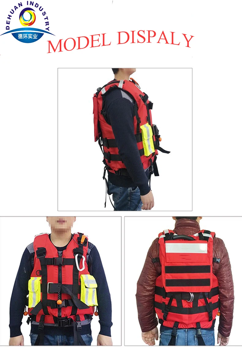 Nbr/pvc Foam Whitewater Rescue Pfd Life Jacket/vest 150n Buoyancy In ...