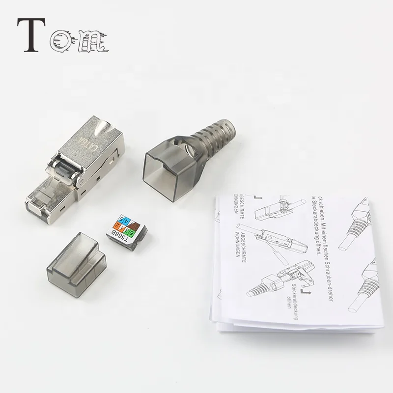 TOP-TP-01 Cat6/cat6a/cat7 Toolless Modular Connector Plug
