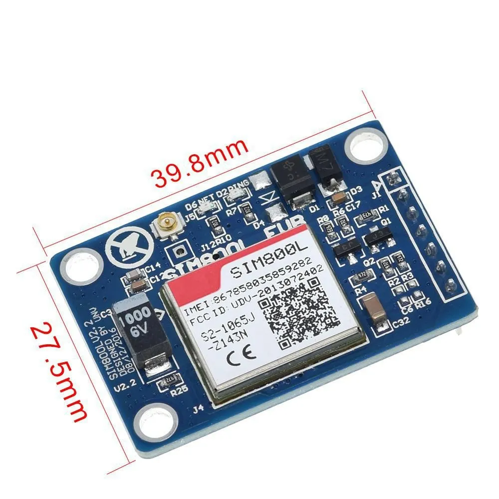 Sim800l V2.0 5v Inalámbrico Gsm Gprs Quad-band W/cable De Antena - Buy ...