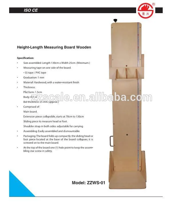 Reasonable Price Measuring Board - Saint Fire Height-length