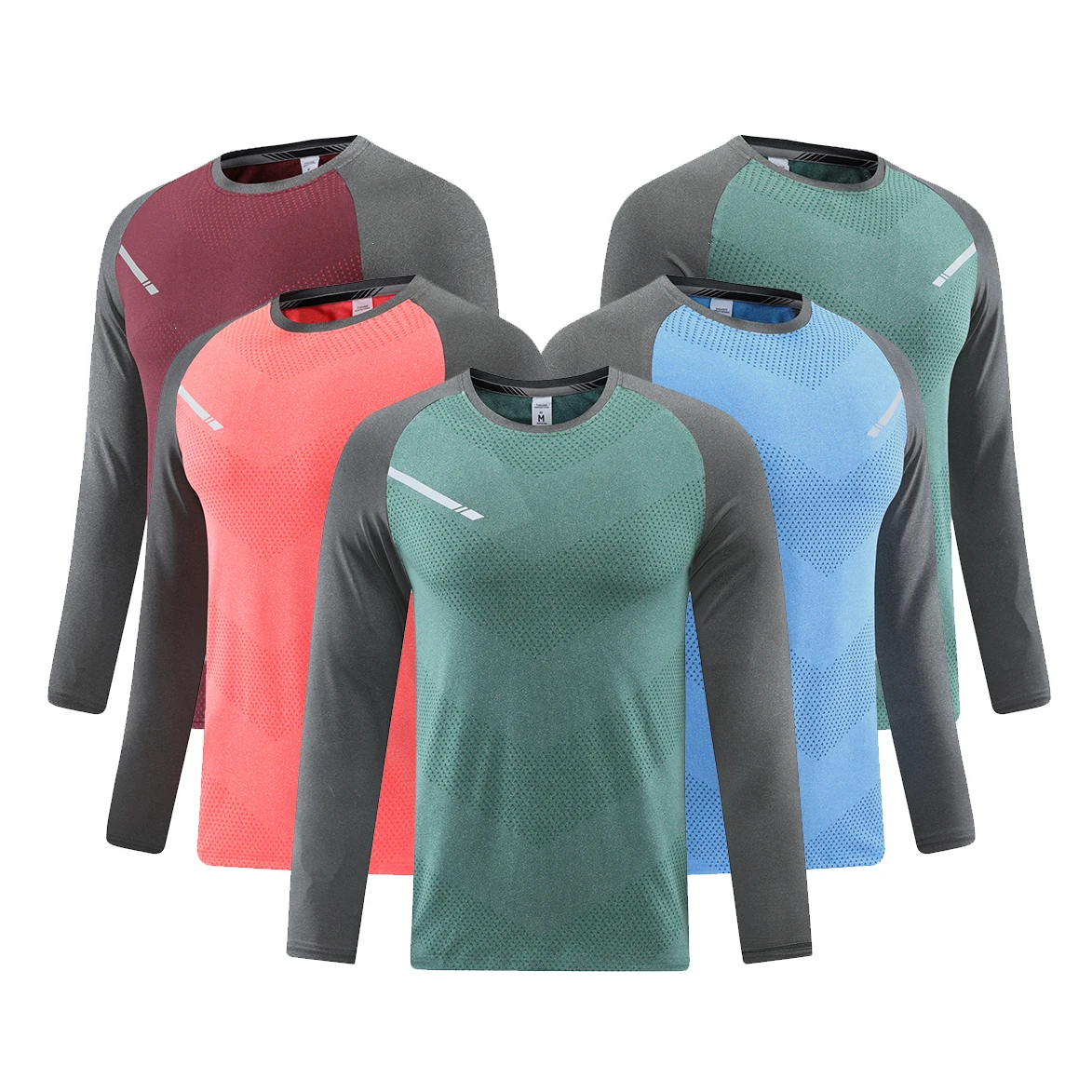 High Quality Running Sport Shirt Men Fitness Compression Long Sleeve ...