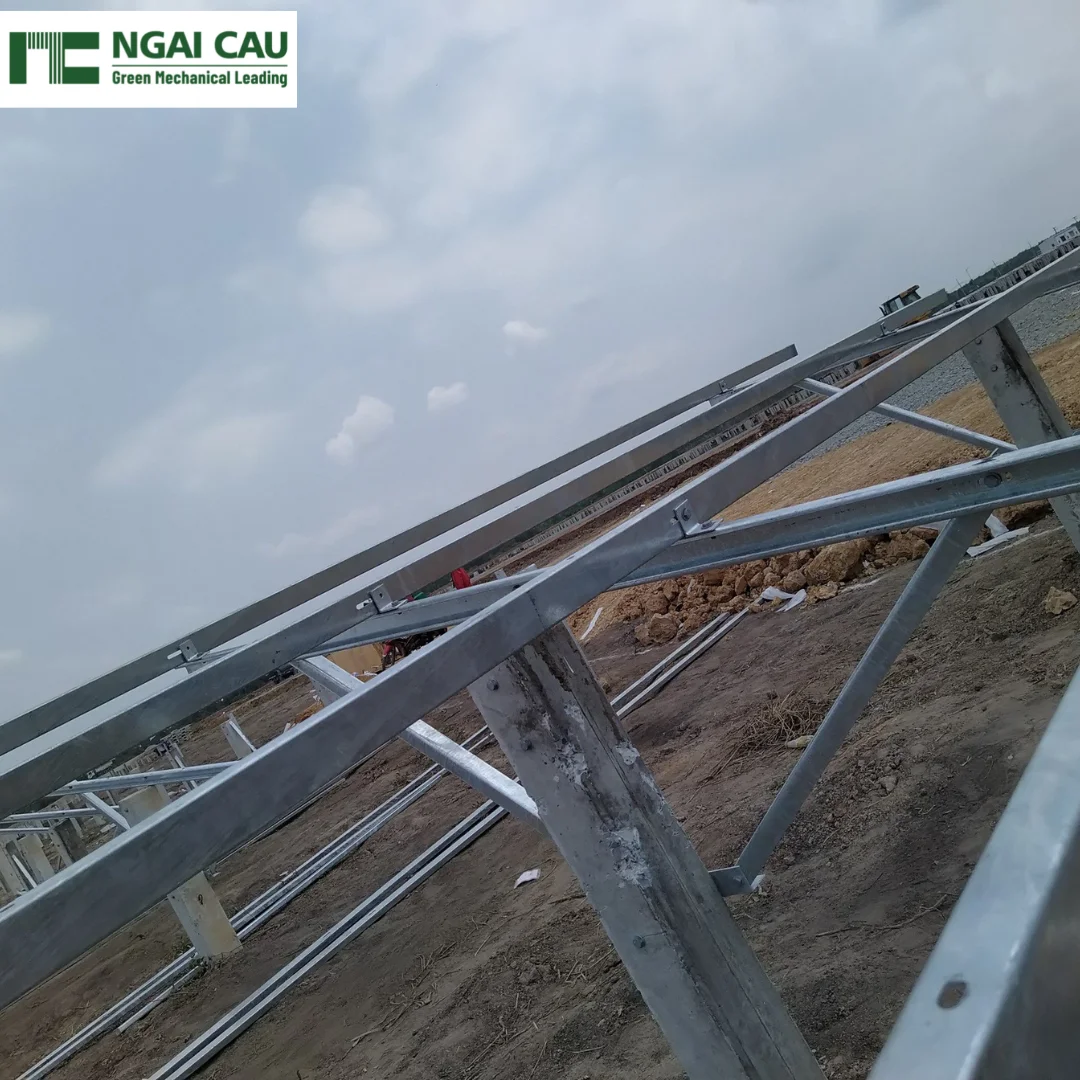 Clad Zinc Steel Flat Roof Triangular Supporting Frame Solar Panel for ...