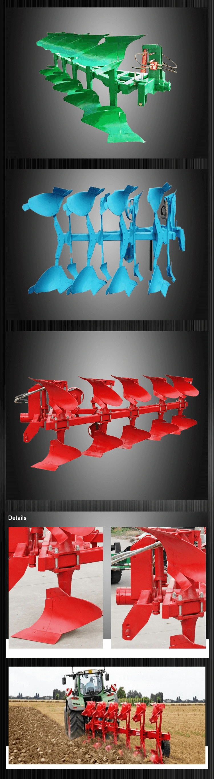 Agricultural Equipment Plow Reversible With Two Coulters - Buy Three ...