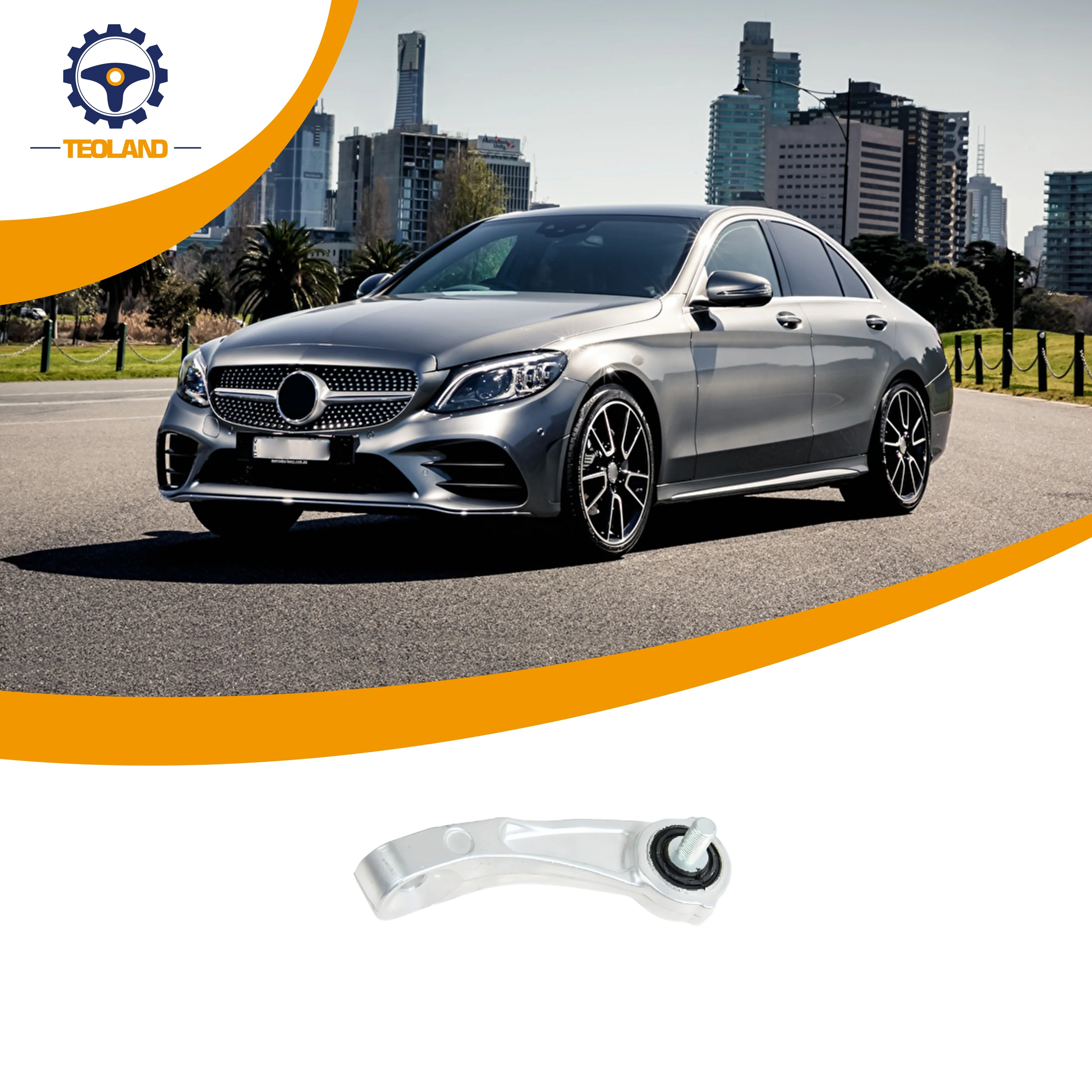 2053230817 Front Right Silver Black Stabiliser Joint Arm Sway Link Rod ...