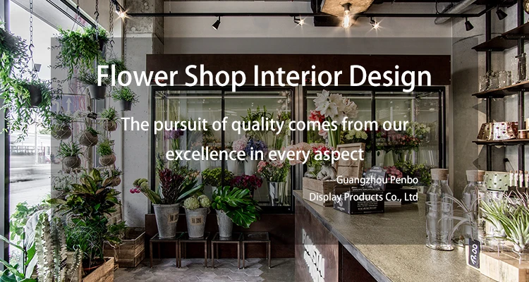 Unique Flower Shop Interior Design - Custom Display Racks