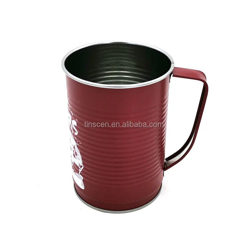 Hot Sale Cheap 15 Oz 450ml Beer Whiskey Rum Vodka Round Tin Can Cup For ...