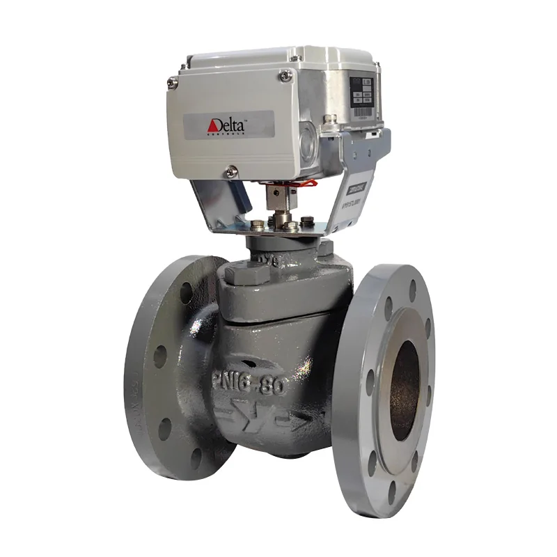 Japan Azbil Cast Iron Electric Control Valve Proportional Flow Control ...