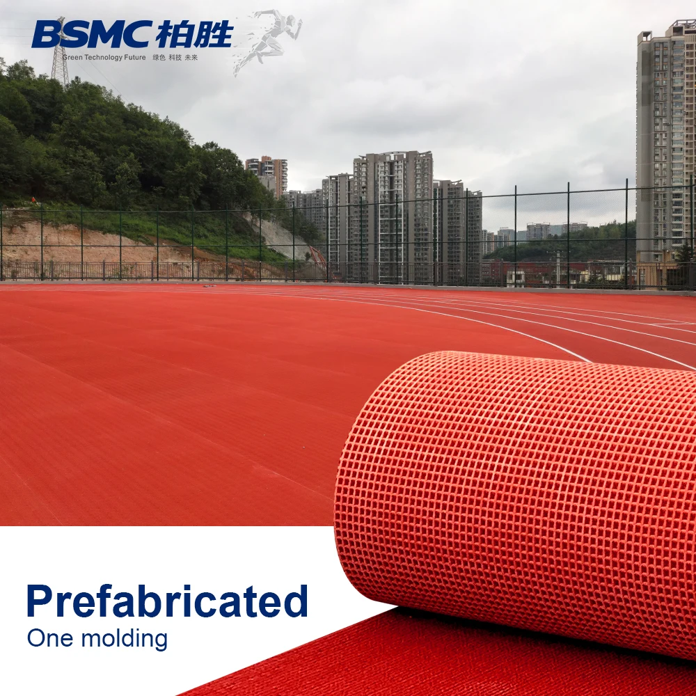 Bsmc Iaaf Approved Prefabricated Rubber Floor For Rubber Runway ...