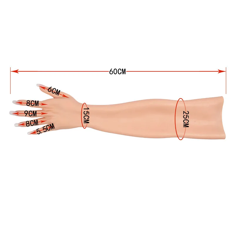 Realistic Silicone Prosthetic Hands for Manicure Training