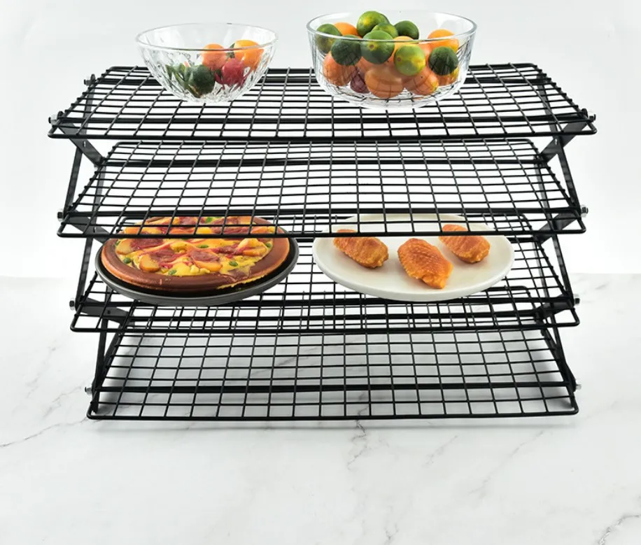 4 Tier Collapsible Cooling Rack - Eco-Friendly & Versatile