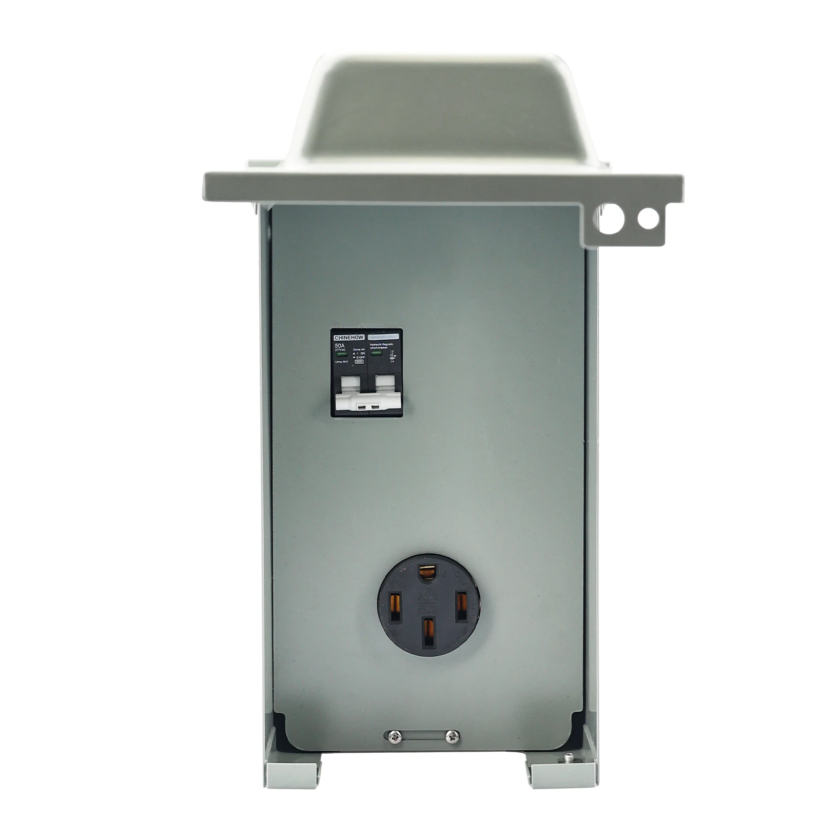 50 Amp Temporary Rv Power Outlet With Circuit Breaker,Nema14-50r ...