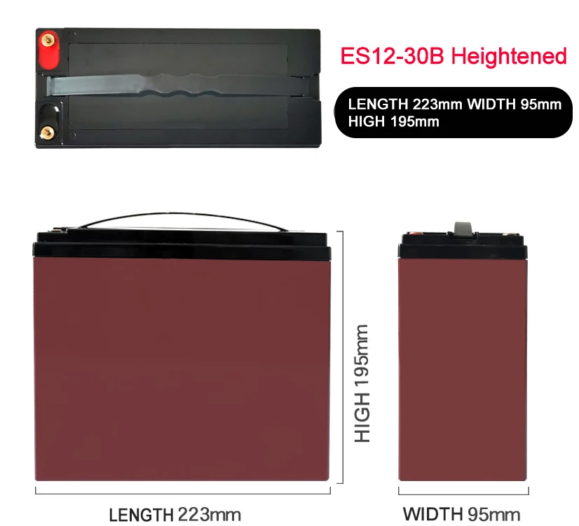 12V 30AH Battery Box - Durable Plastic Case for Li-ion