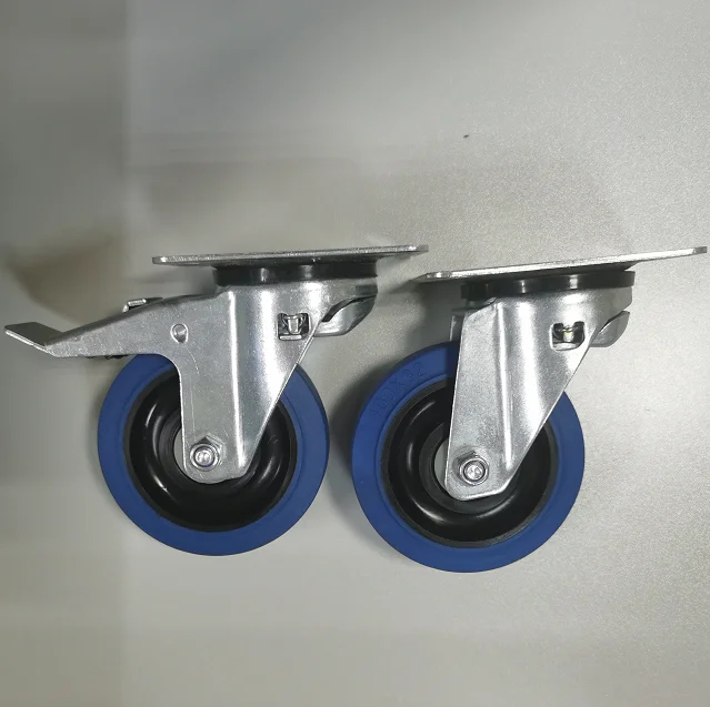 4 Inch Self-Centering Casters with Brake - Durable & Convenient