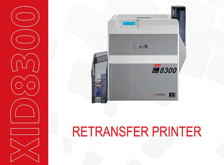 EDI XID8300 Retransfer ID Card Printer - 300 Dpi, 120 Cards/hour