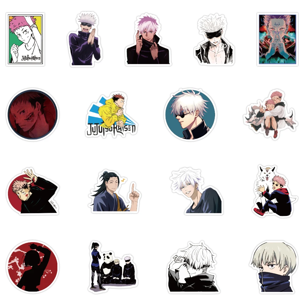 100pcs/pack Jujutsu Kaisen Anime Stickers Laptop Guitar Motorcycle ...
