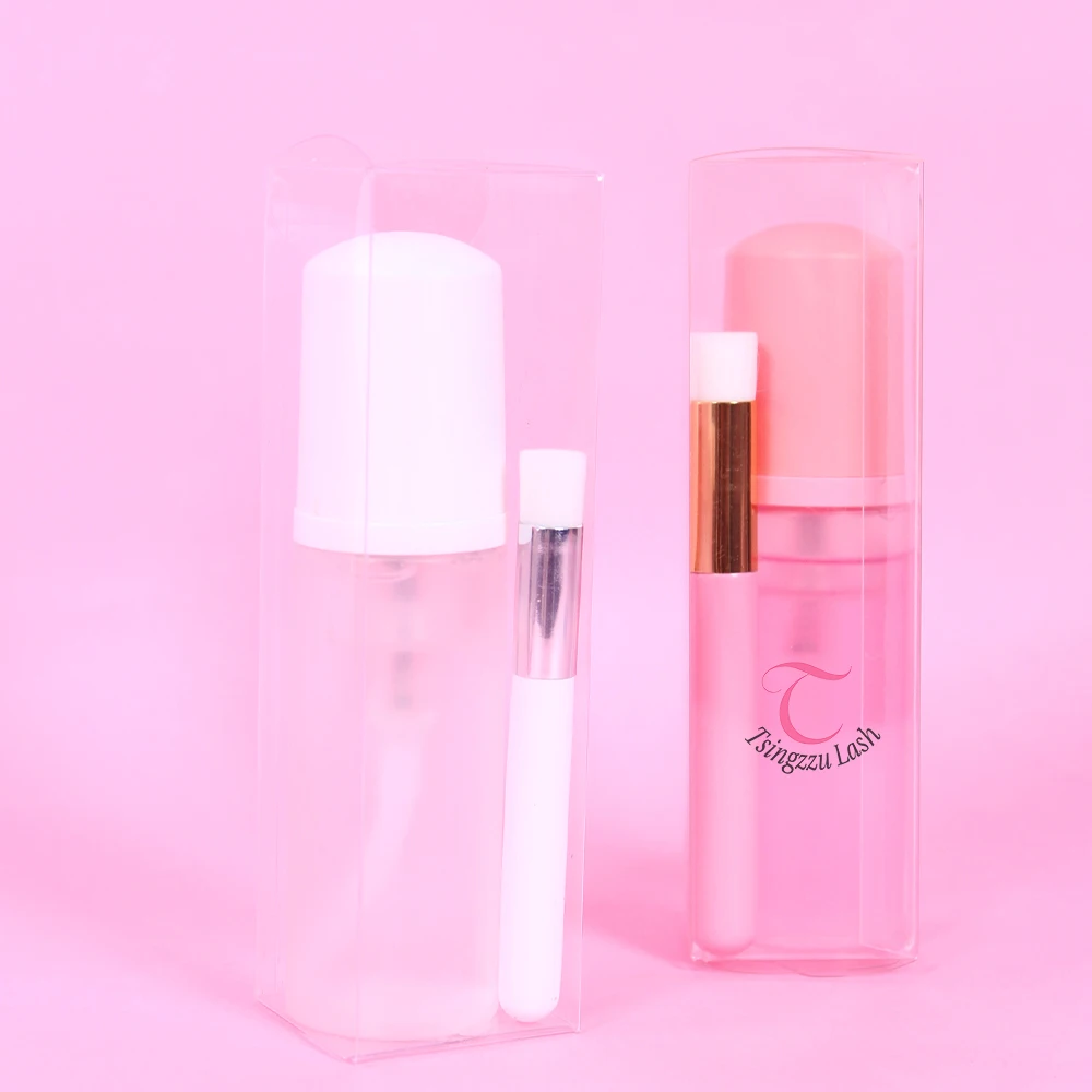 Wholesale 30ml 60ml 100ml Lash Shampoo Kit Pink Lash Shampoo Bottle Set ...