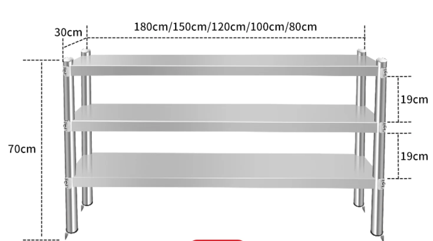 RUITAI Stainless Steel Worktables - Durable & Versatile