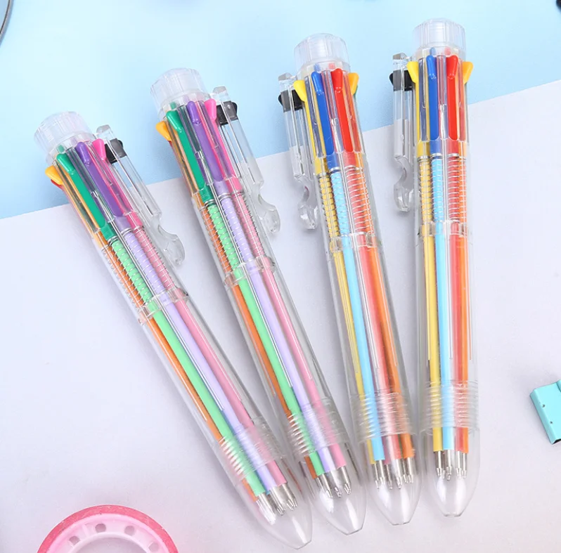 8 In 1 Multi-color 8 Color Pen Colorful Retractable Pen 8 Colors - Buy ...