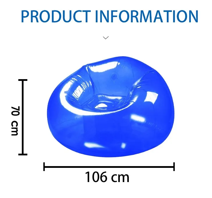 Inflatable Sofa PVC Inflatable Chair for Kids Adult Transparency ...