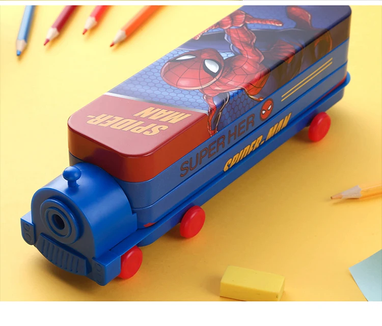 Hot Sale High Quality Tin Train Shape Multifunctional Pencil Box case ...